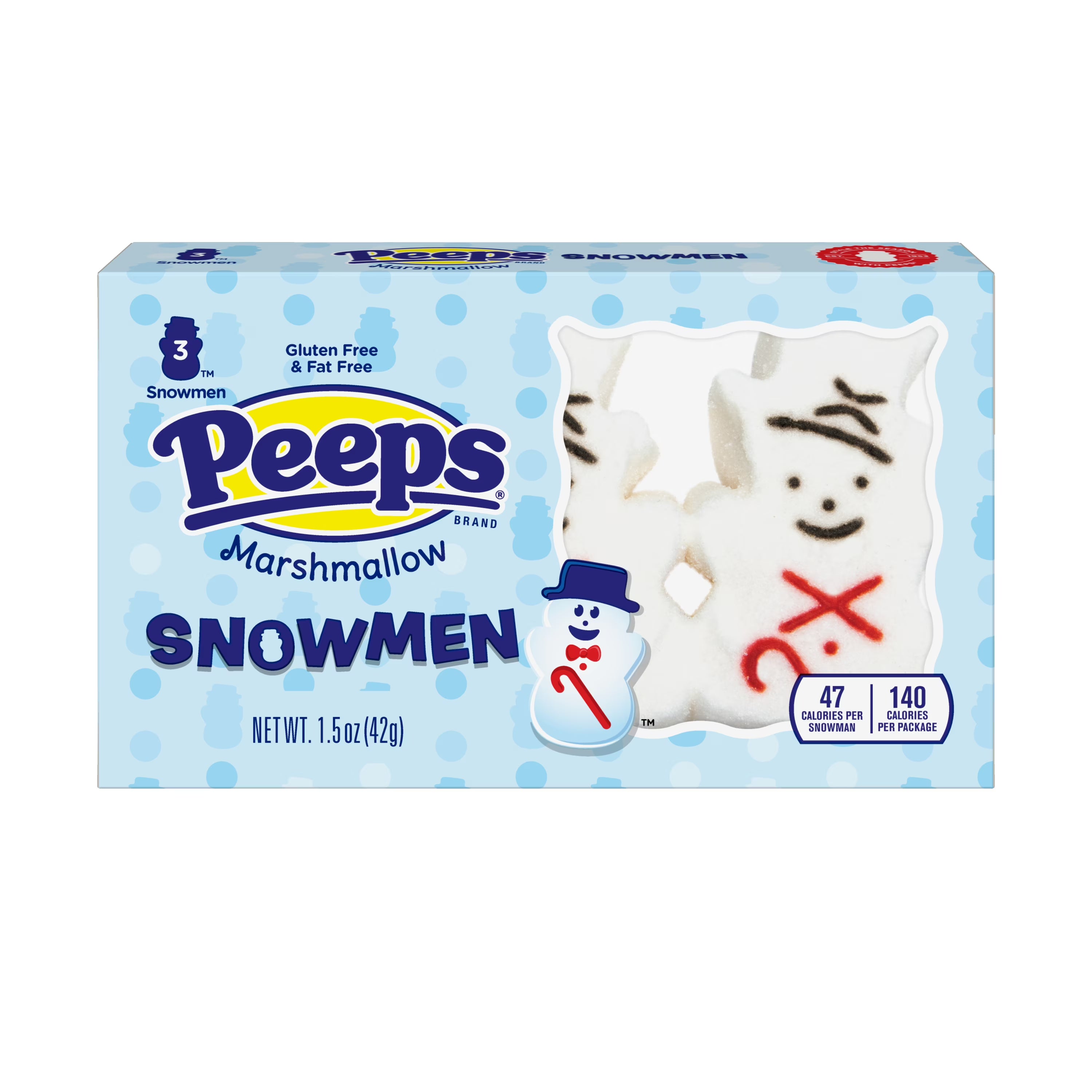 Peeps Marshmallow Snowmen 3 Pack 42g – OhMyCandyBox